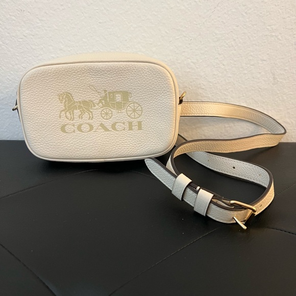 Coach | Bags | Coach Convertible Belt Bag With Horse Carriage Chalk ...